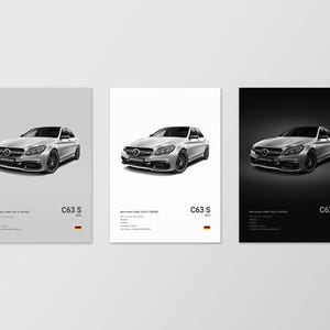 Mercedes-amg C63 S (W205) Poster Print | Wall Art | Car Photography - Etsy