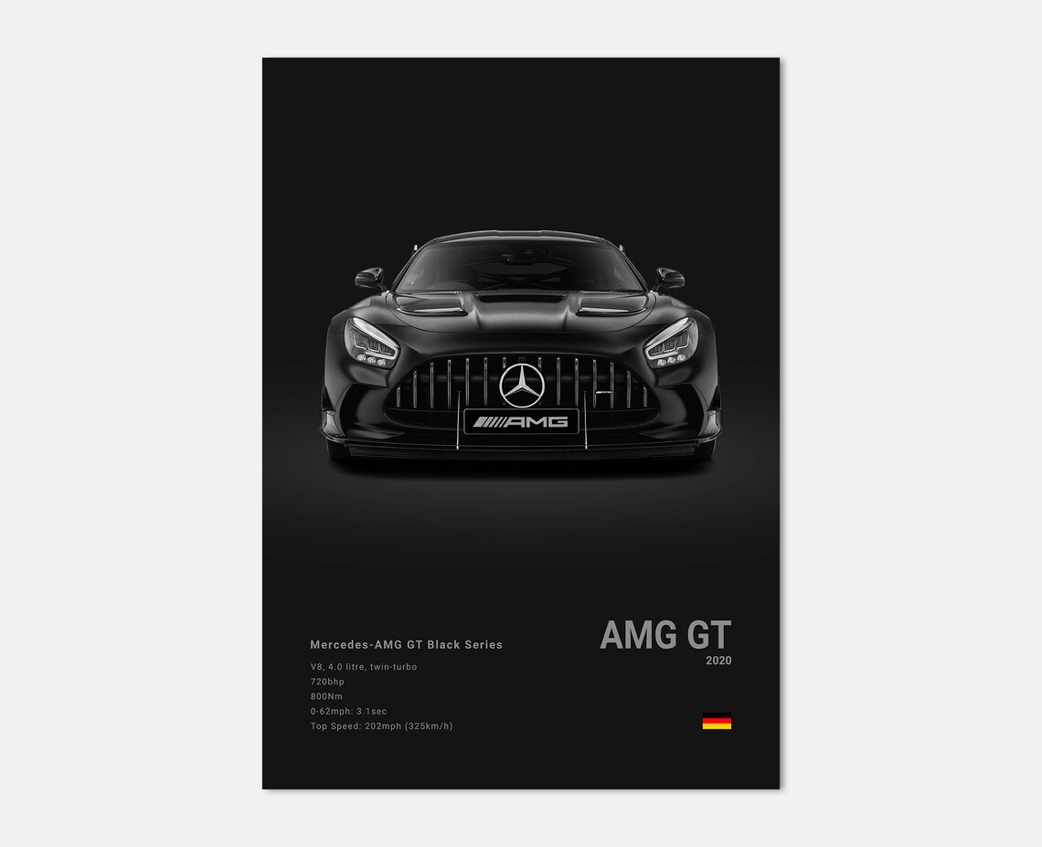 Mercedes-amg GT Black Series Poster Print Wall Art Car Photography - Etsy