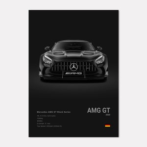 Mercedes-amg GT Black Series Poster Print | Wall Art | Car Photography ...