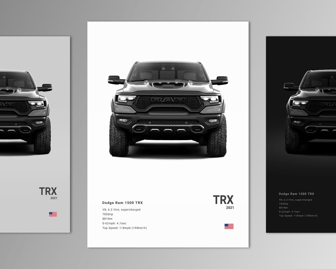 Dodge Ram 1500 TRX Poster Print Wall Art Car Photography - Etsy