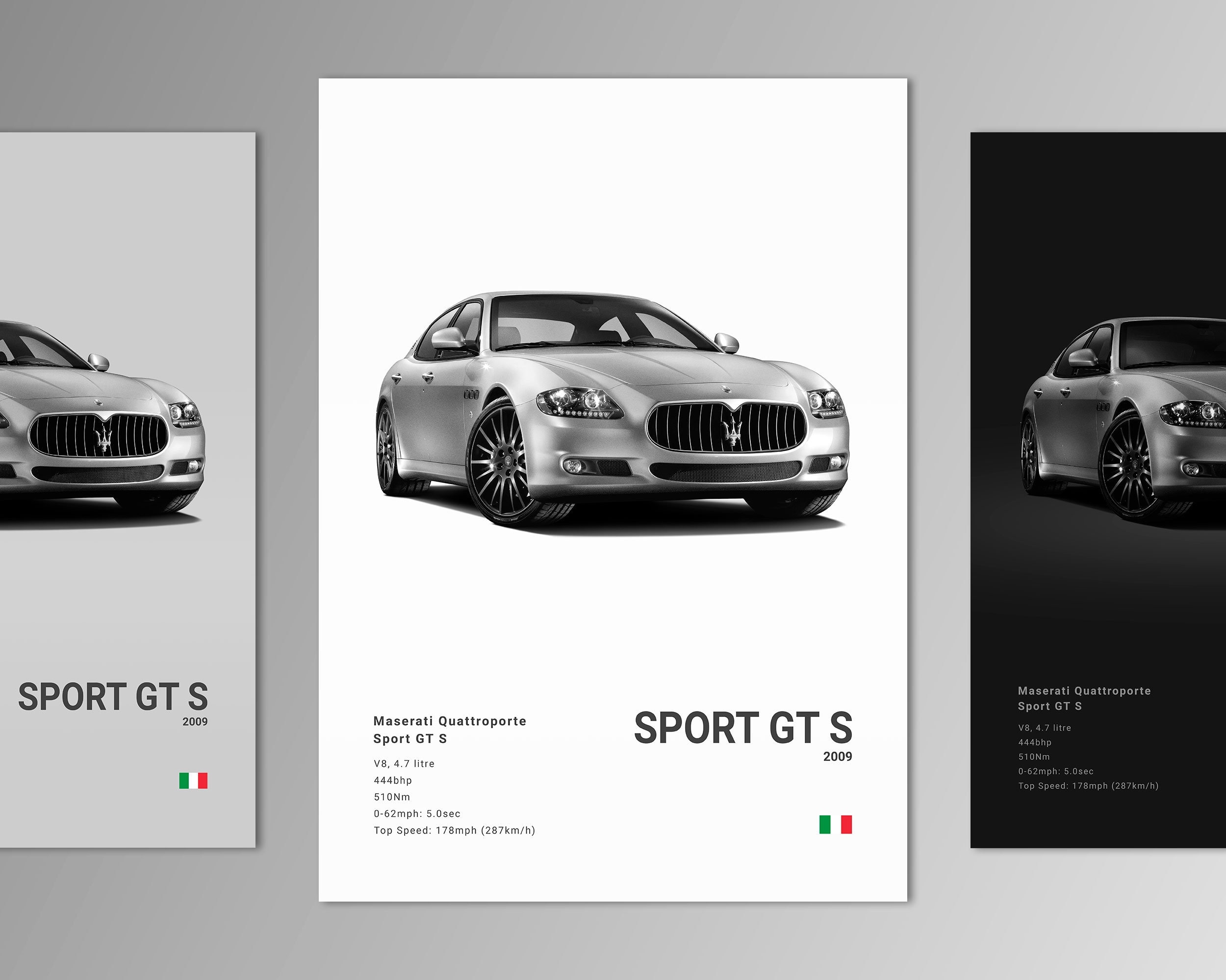 Maserati Quattroporte Sport GT S Poster Print Wall Art Car Photography ...