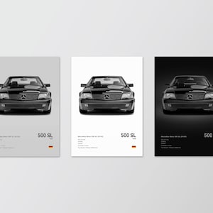 Mercedes 500 SL R129 Poster Print | Wall Art | Car Photography - Etsy