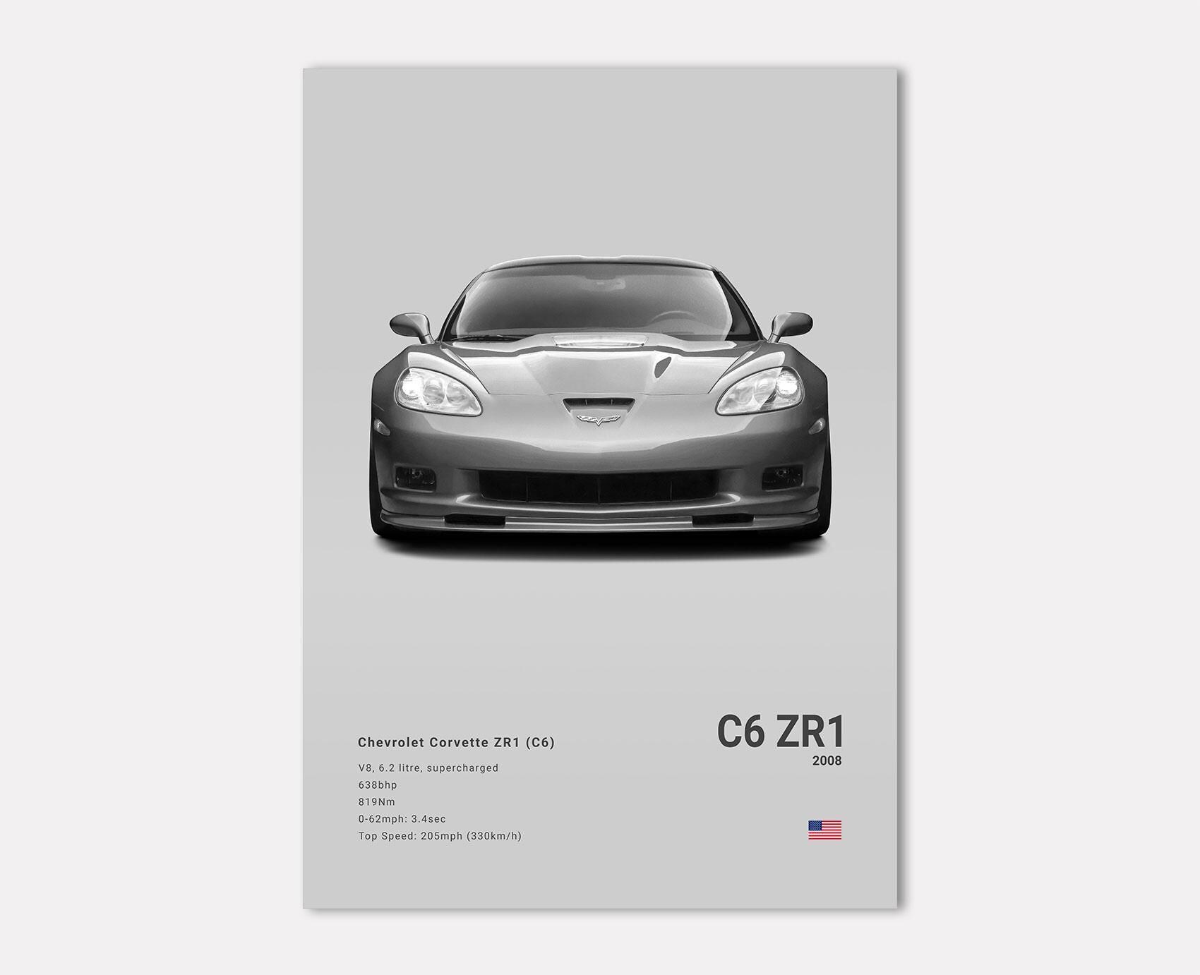 Chevrolet Corvette ZR1 C6 Poster Print | Wall Art | Car Photography - Etsy