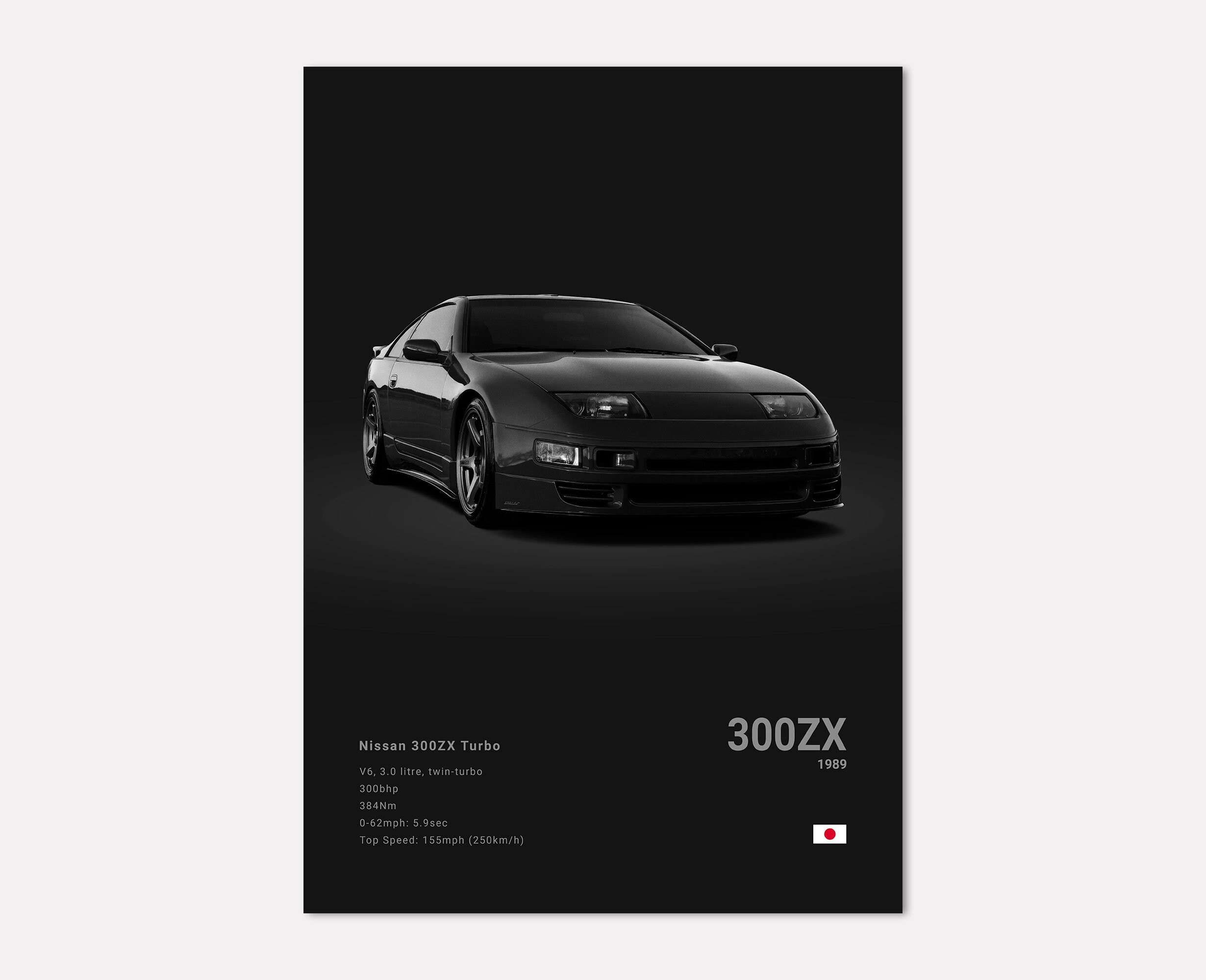 Nissan 300ZX Turbo Poster Print Wall Art Car Photography - Etsy