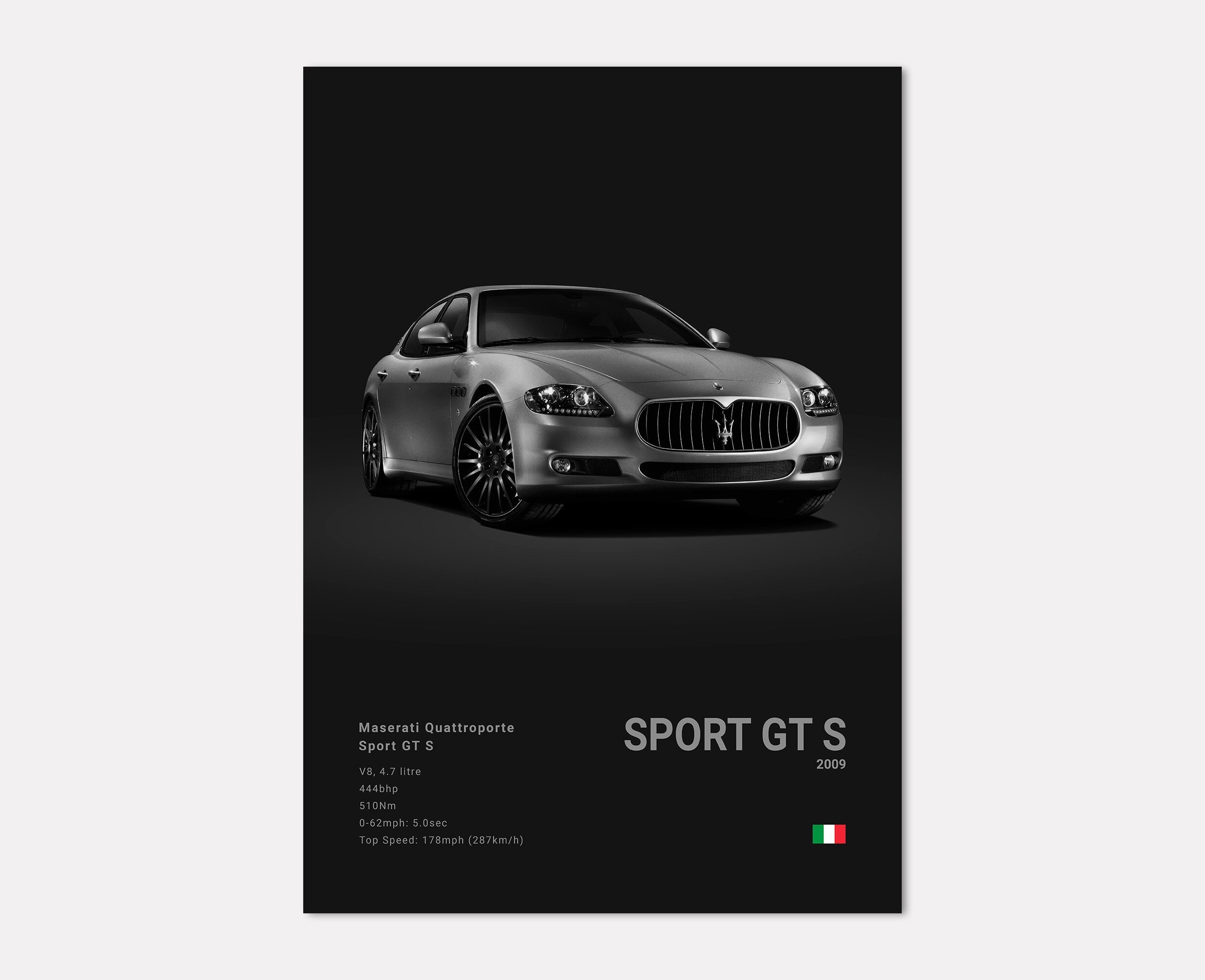 Maserati Quattroporte Sport GT S Poster Print Wall Art Car Photography ...