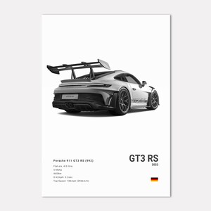 992 GT3 RS Poster Print | Wall Art | Car Photography - Etsy