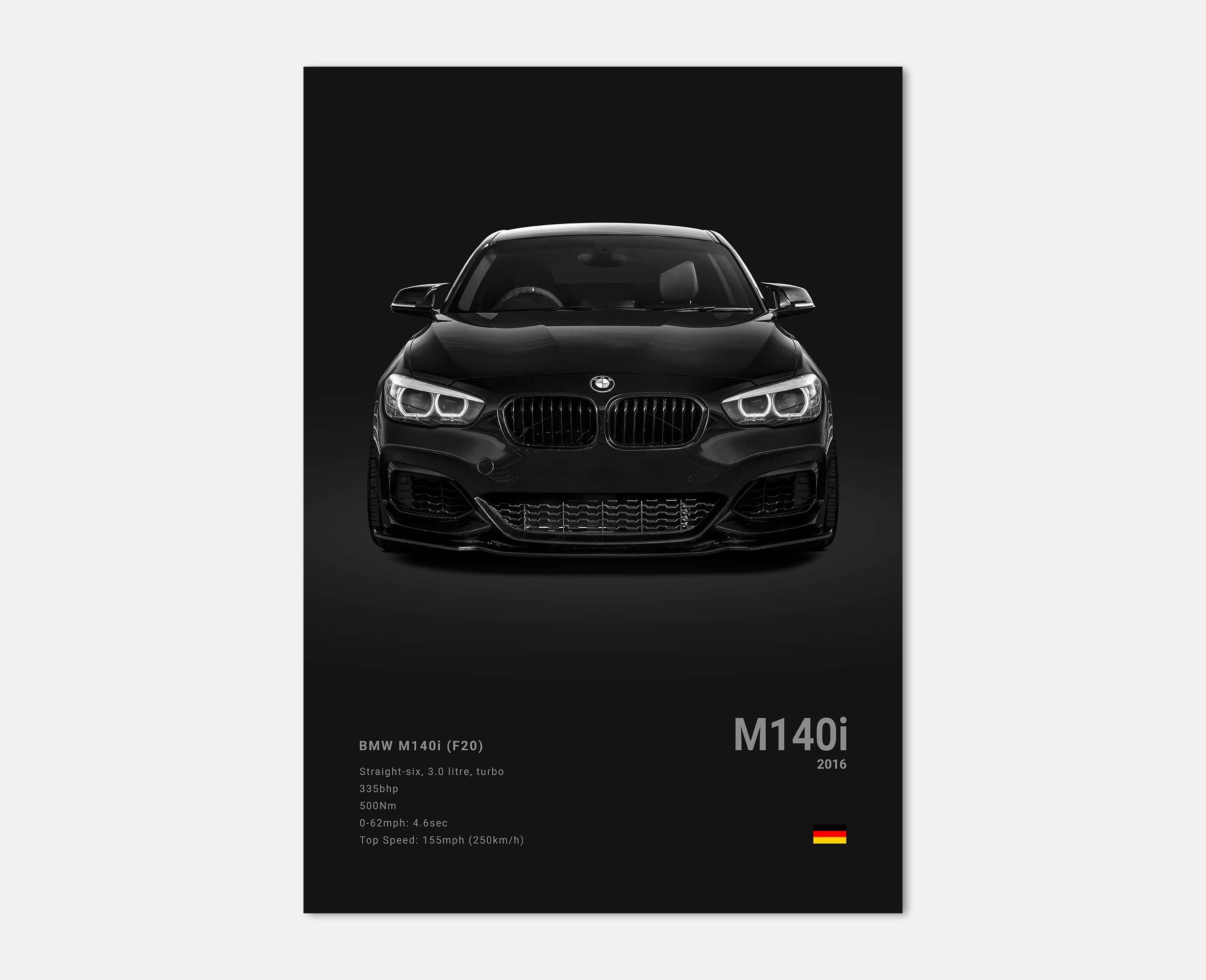 BMW M140i Poster Print Wall Art Car Photography - Etsy