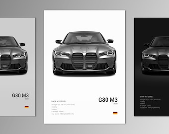 BMW M2 Competition F87 Poster Print Wall Art Car Photography - Etsy