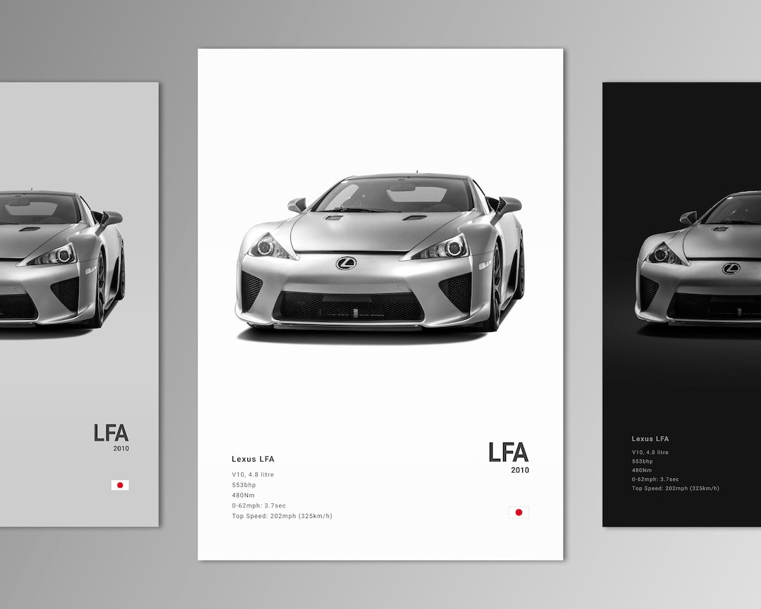 Lexus LFA Poster Print Wall Art Car Photography - Etsy