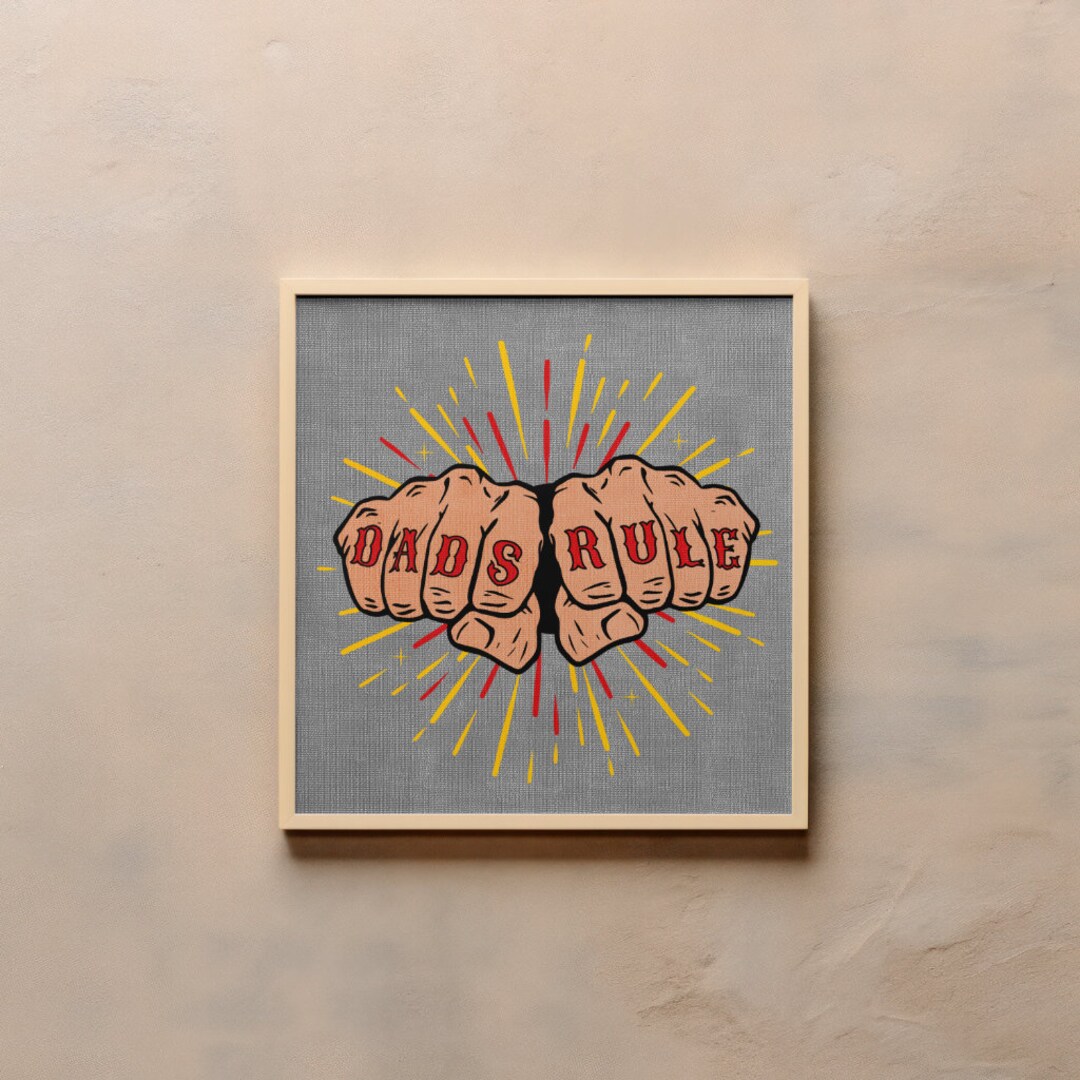 Dads Rule Poster - Etsy