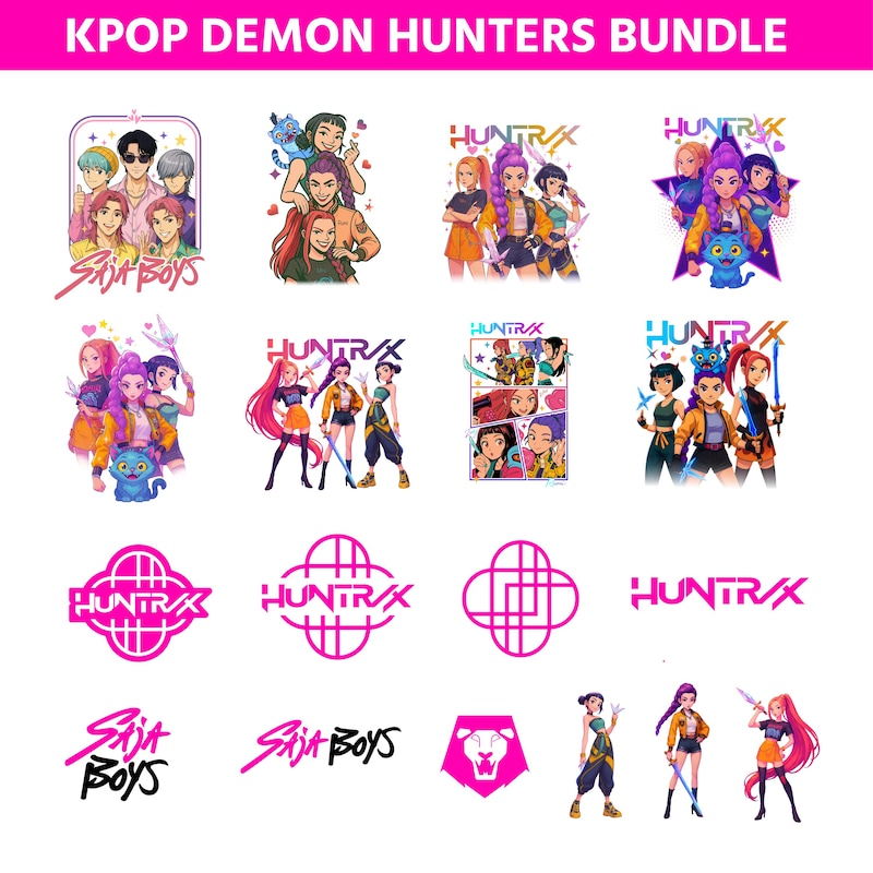 Huntrix font kpop demon hunters - Etsy España