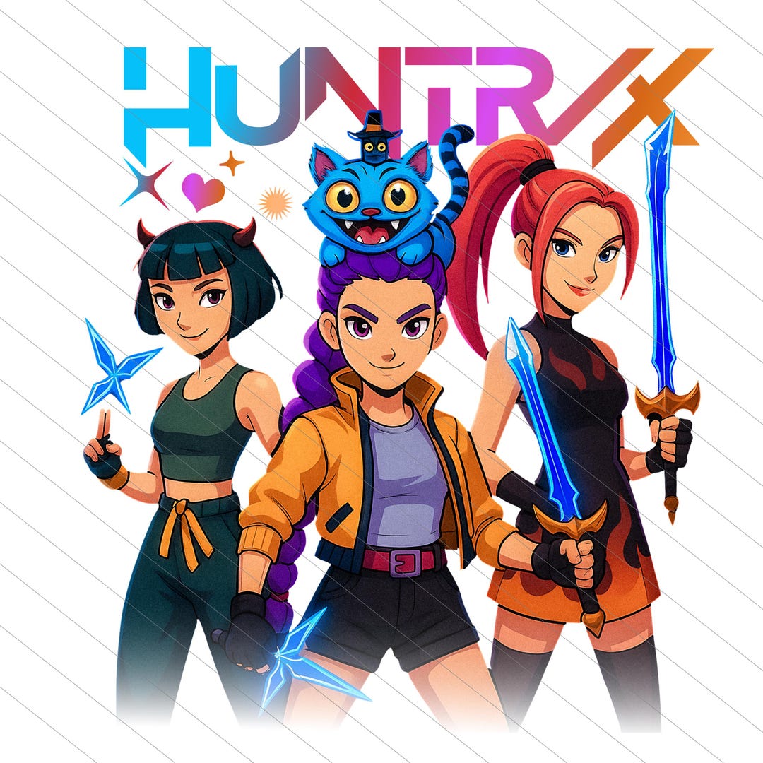 Kpop Huntrix PNG, Demon Hunters PNG, Saja Girls PNG, Derpy Tiger ...
