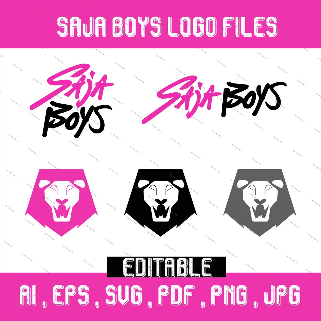 Kpop Saja Boys Logo Demon Hunters Cosplay - Digital AI , Eps , Svg , Pdf - Etsy UK
