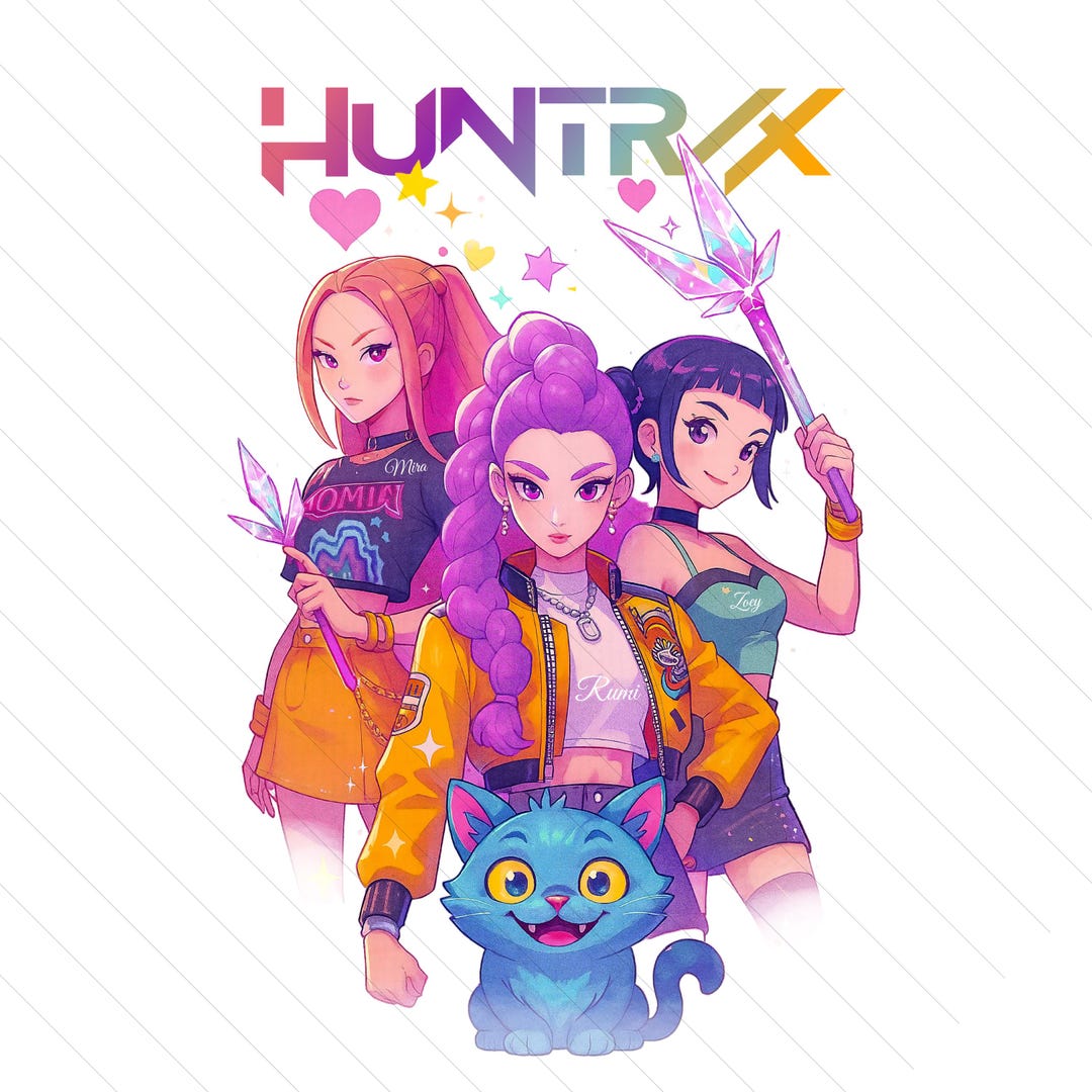 Kpop Huntrix PNG, Demon Hunters PNG, Saja Girls PNG, Derpy Tiger ...