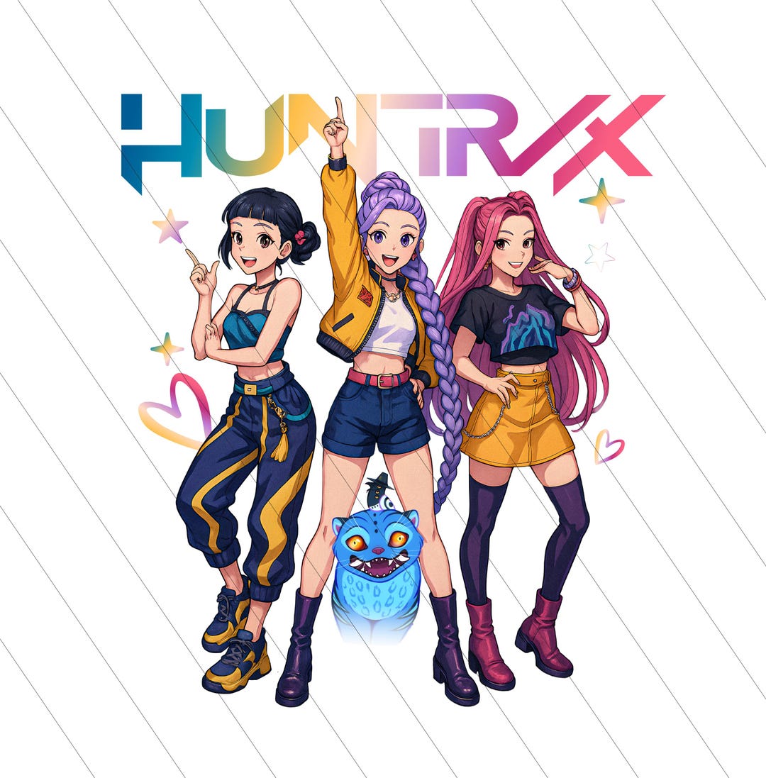 Kpop Huntrix PNG, Demon Hunters PNG, Saja Girls PNG, Derpy Tiger ...