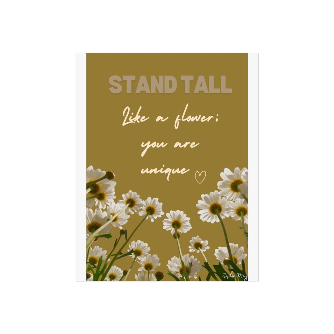 Stand Tall Poster - Etsy