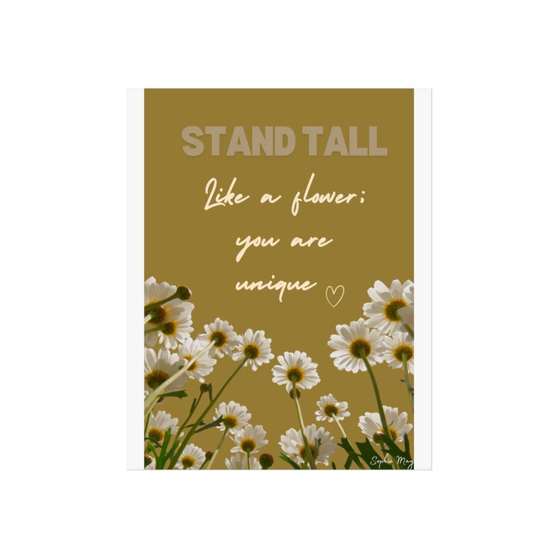 Stand Tall Poster - Etsy