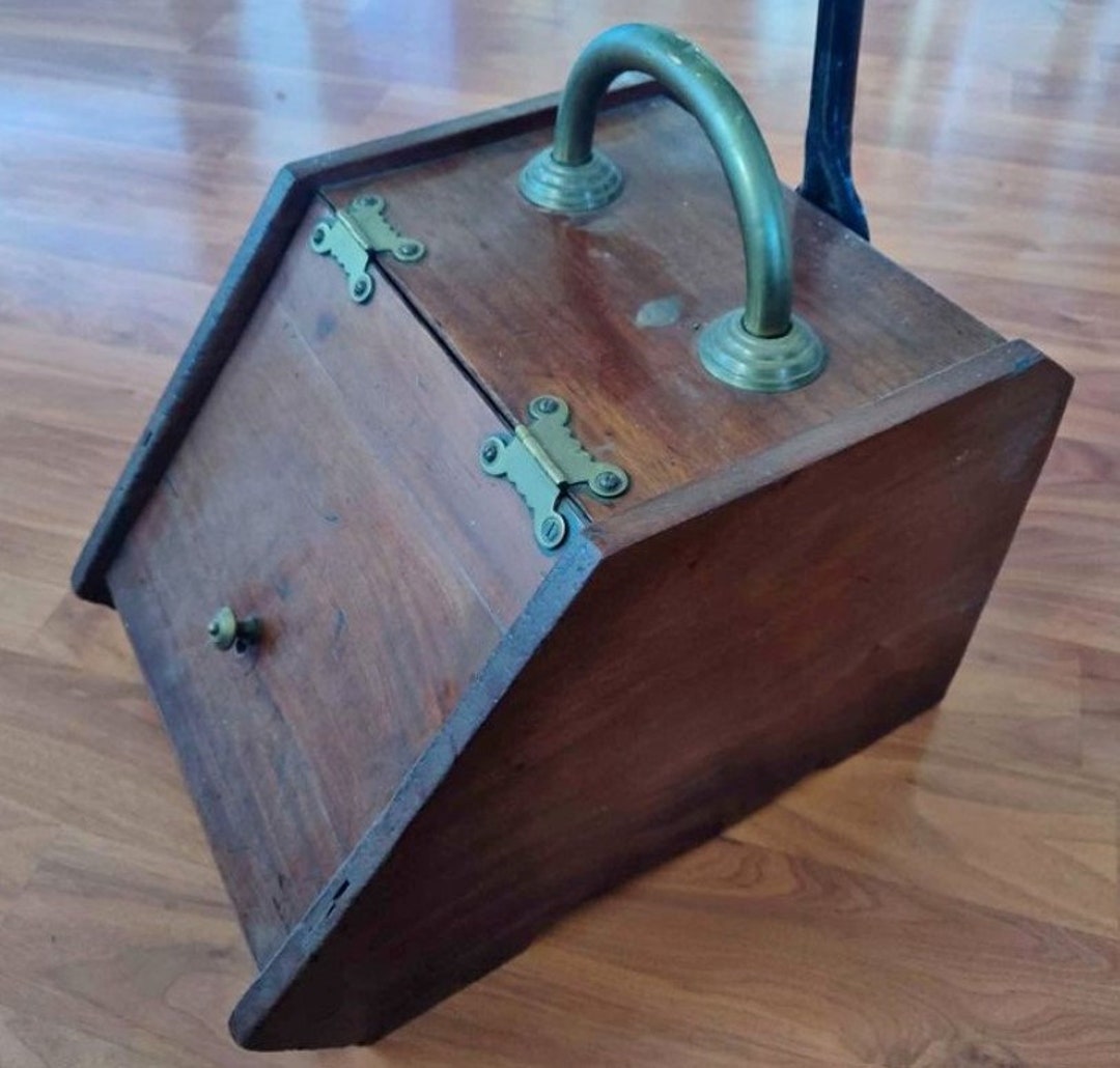 Old Coal Kindling Scuttle Box W/ Shovel Scoop - Etsy