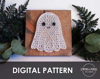 String Art Ghost Kit | Ghost DIY Kit | Halloween Kid Craft | Spooky ...