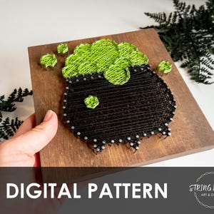 Halloween String Art Pattern Bundle - Cauldron - Jack-o-lantern - Ghost ...