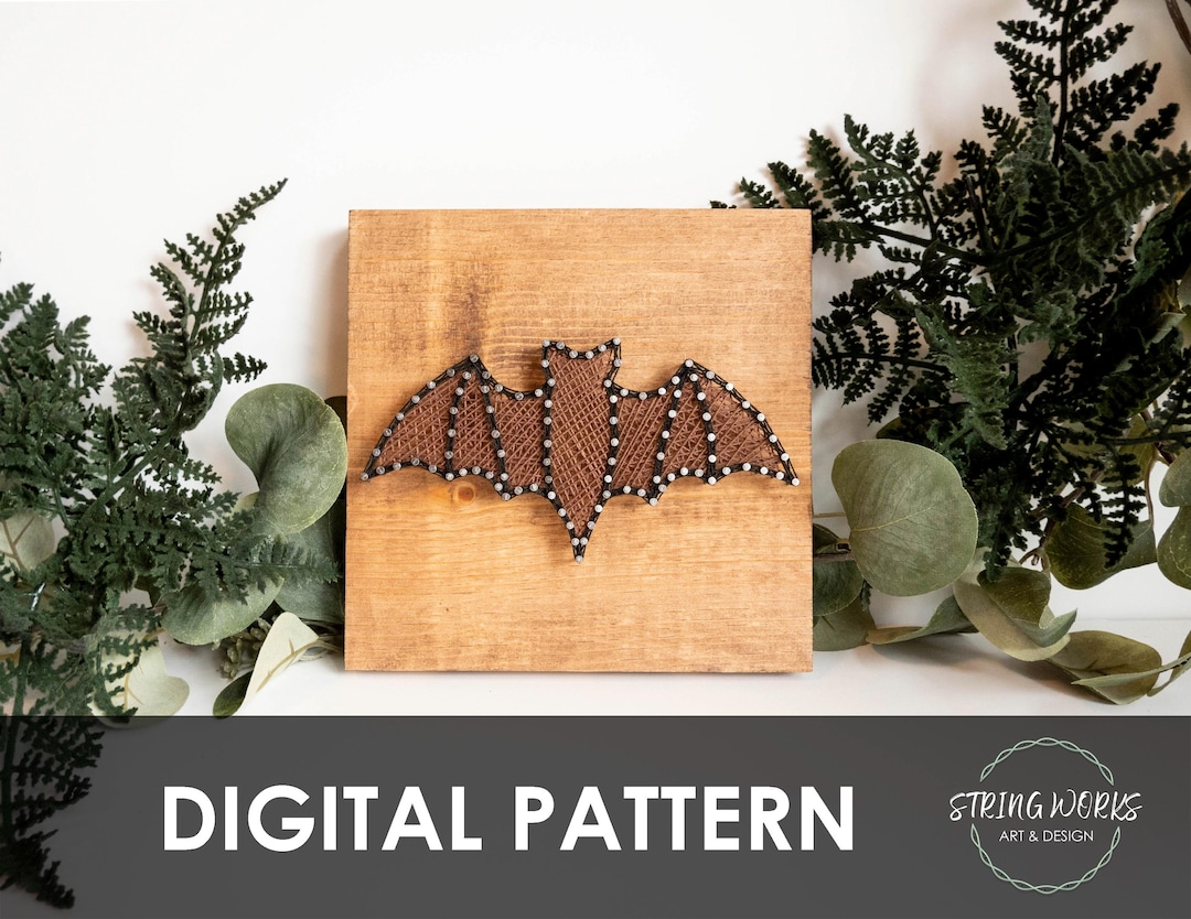 Halloween Bat DIY String Art Halloween Decor - Etsy UK