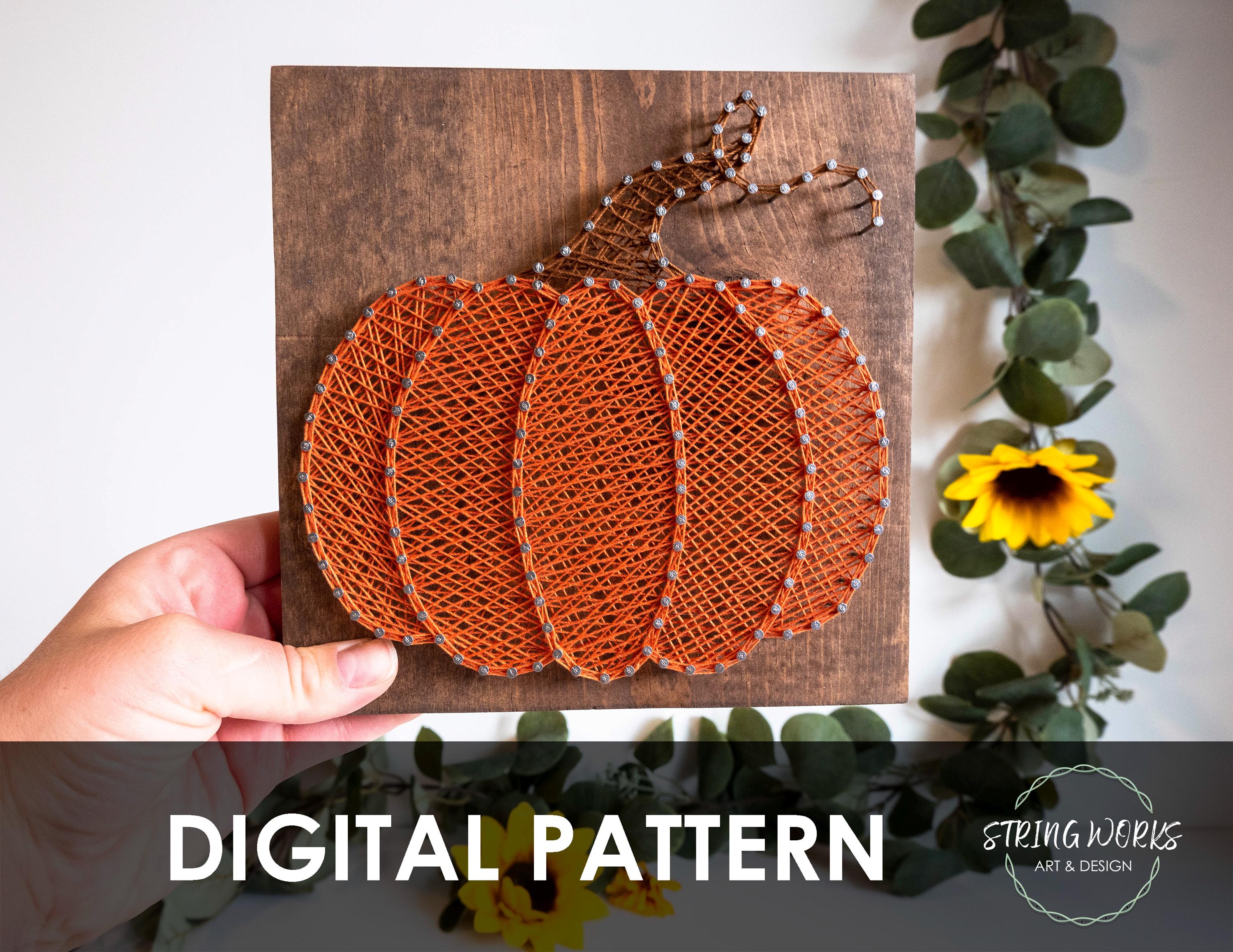 Fall Pumpkin String Art Pattern - Etsy