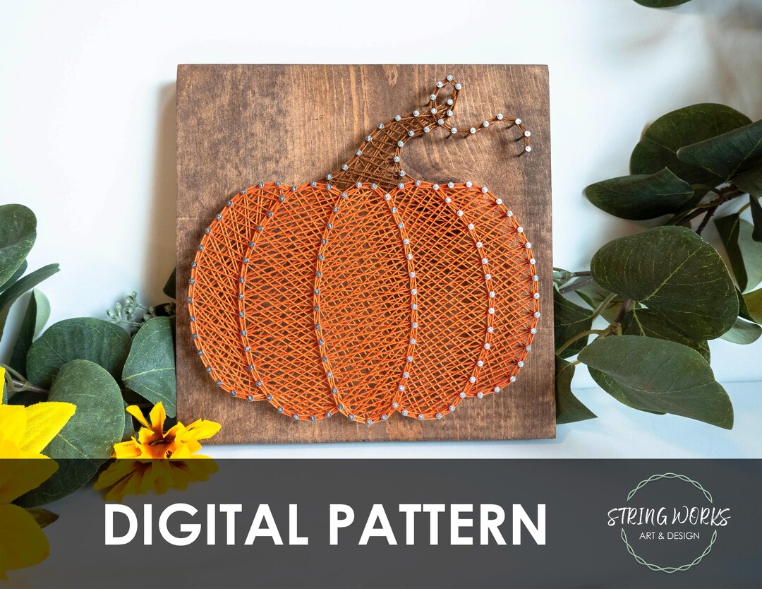 Fall Pumpkin String Art Pattern - Etsy