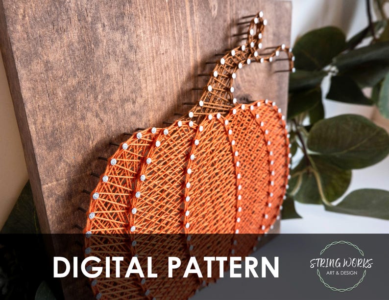 Fall Pumpkin String Art Pattern - Etsy