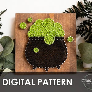 Halloween String Art Pattern Bundle - Cauldron - Jack-o-lantern - Ghost ...