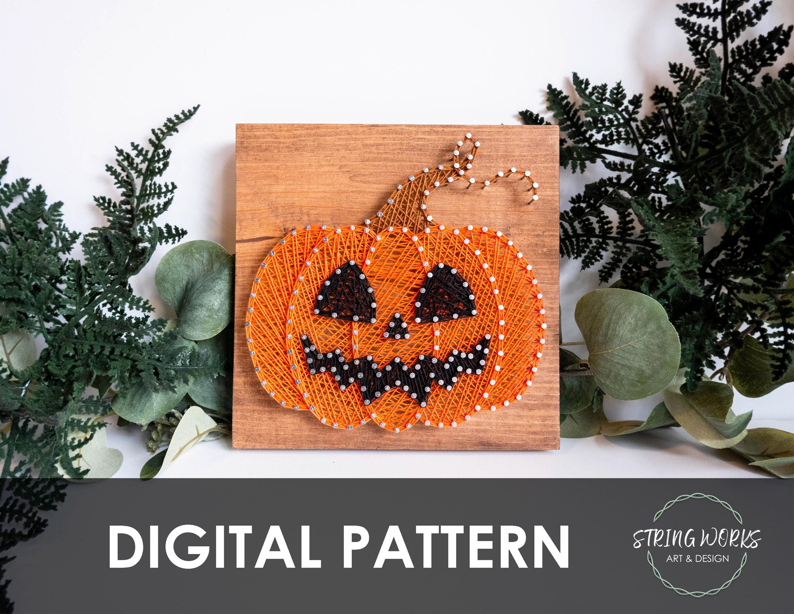 Halloween String Art Pattern Bundle - Cauldron - Jack-o-lantern - Ghost ...