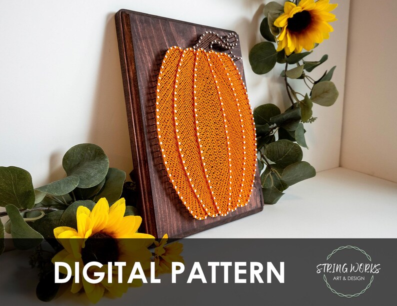 Tall Pumpkin String Art Pattern - Etsy