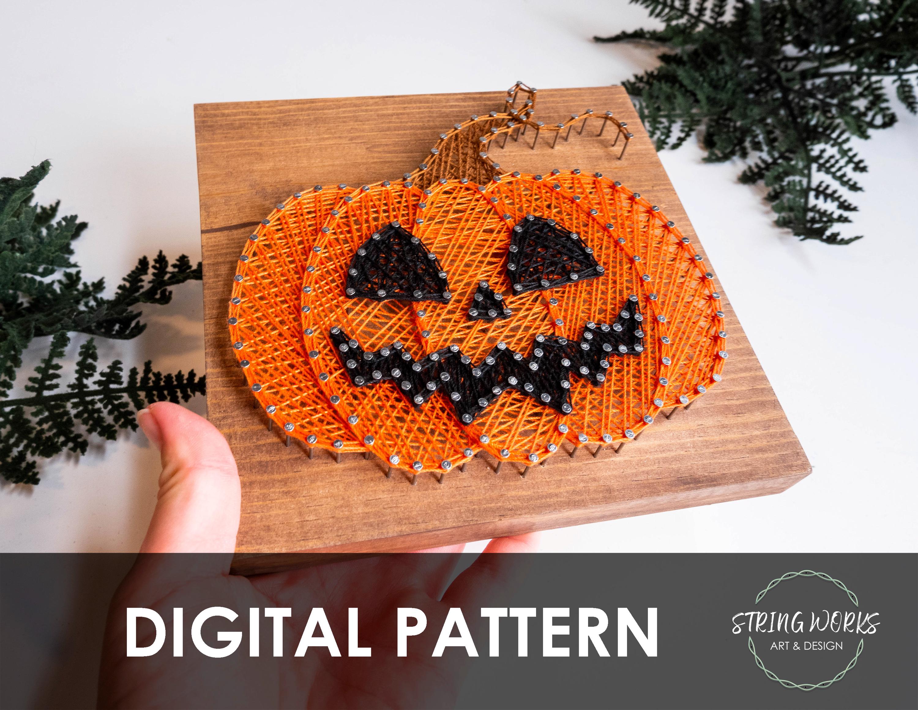 Halloween String Art Pattern Bundle - Cauldron - Jack-o-lantern - Ghost ...