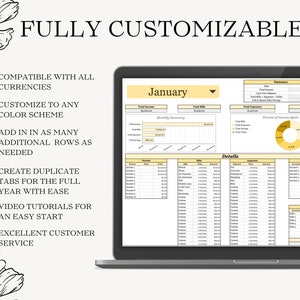 Simple Budget Google Sheets Spreadsheet, Budget Planner, Budget ...