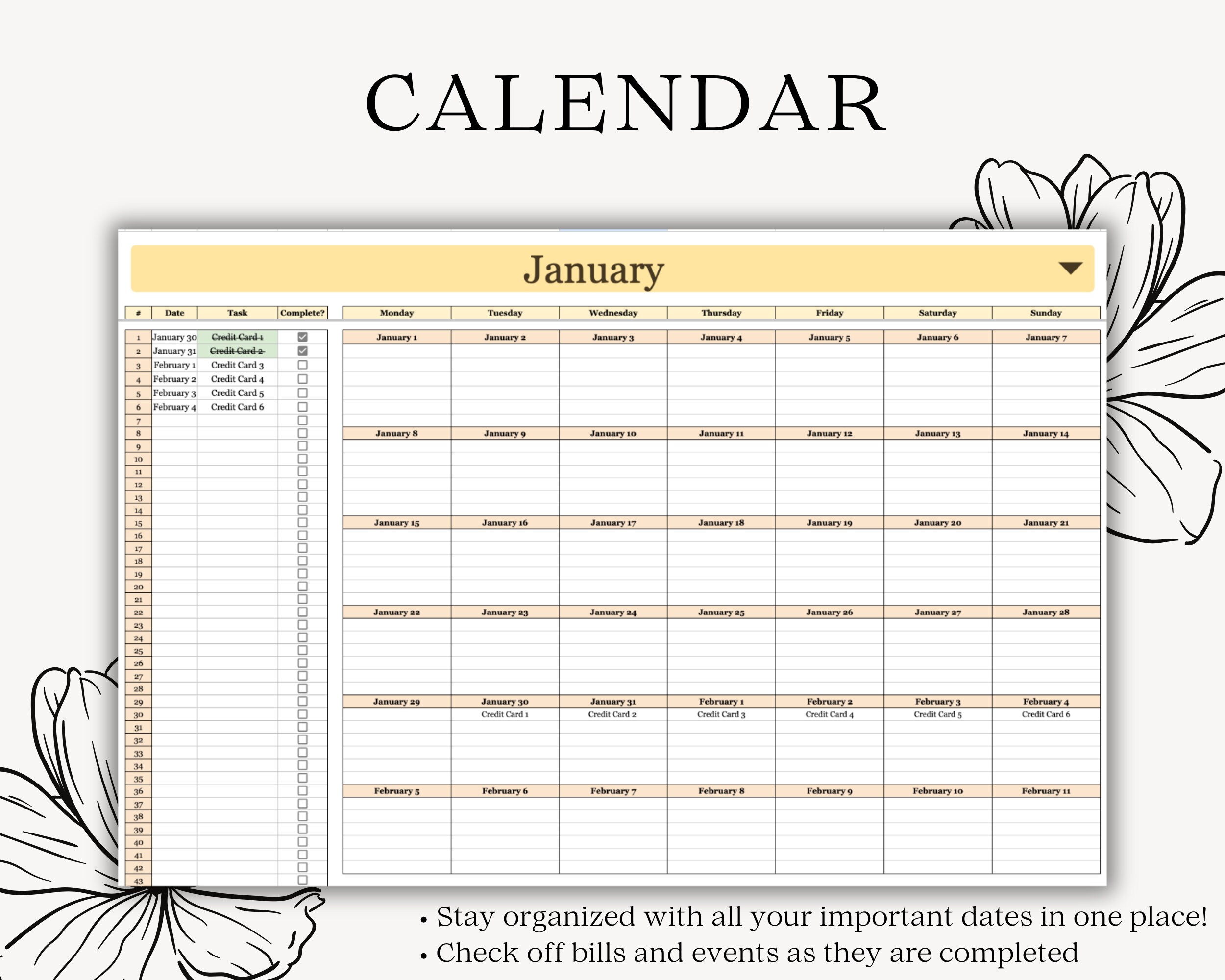 Monthly Budget Google Sheets Spreadsheet, Budget Planner, Paycheck ...