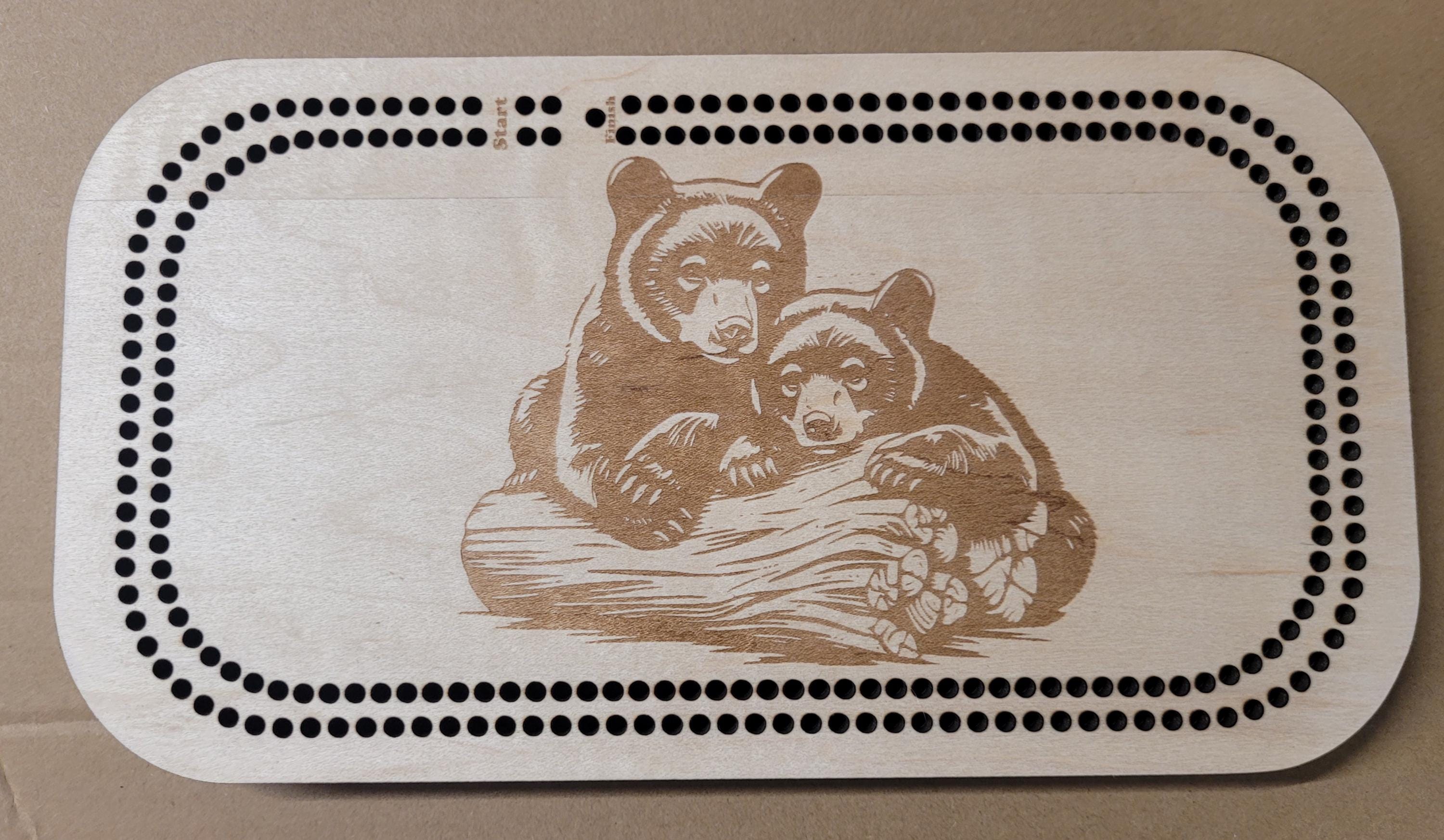 Wildlife Cribbage Board - Etsy