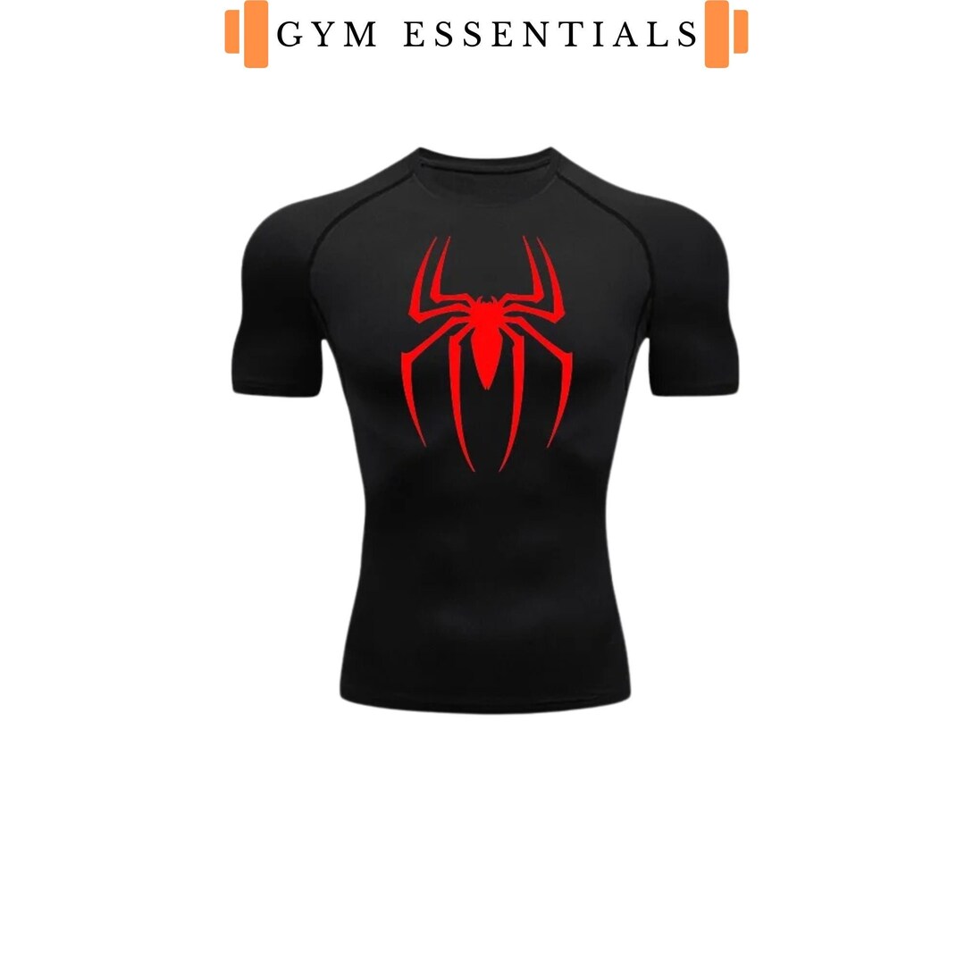 Compression Shirt, Training Shirt, Spiderman, Fitness, Gym Shirt ...