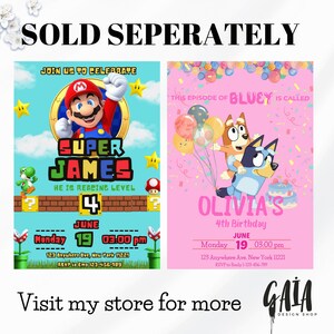 Editable Super Mario Food Labels Birthday Party,printable Mario Food ...