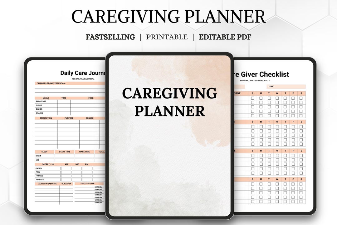 Caregiving Editable Bundle Planner | Printable Caregiver Organizer ...