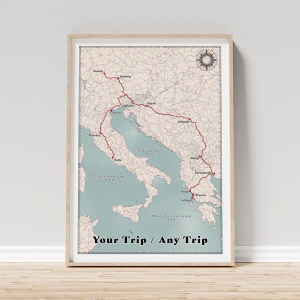 Road Maps of City - Etsy UK