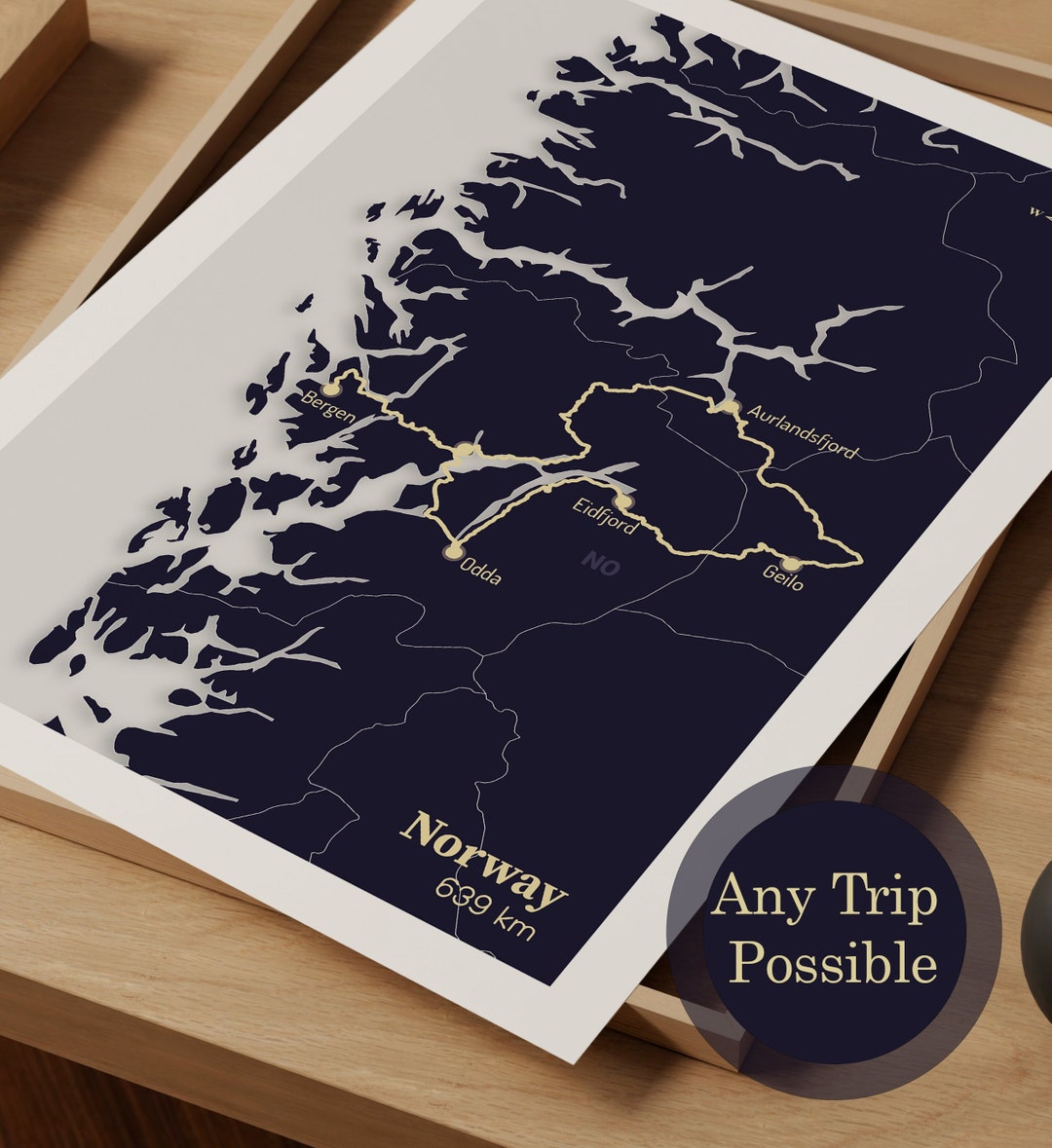 Your Own Road Trip Map - Customized Adventure Trip - Personalized ...