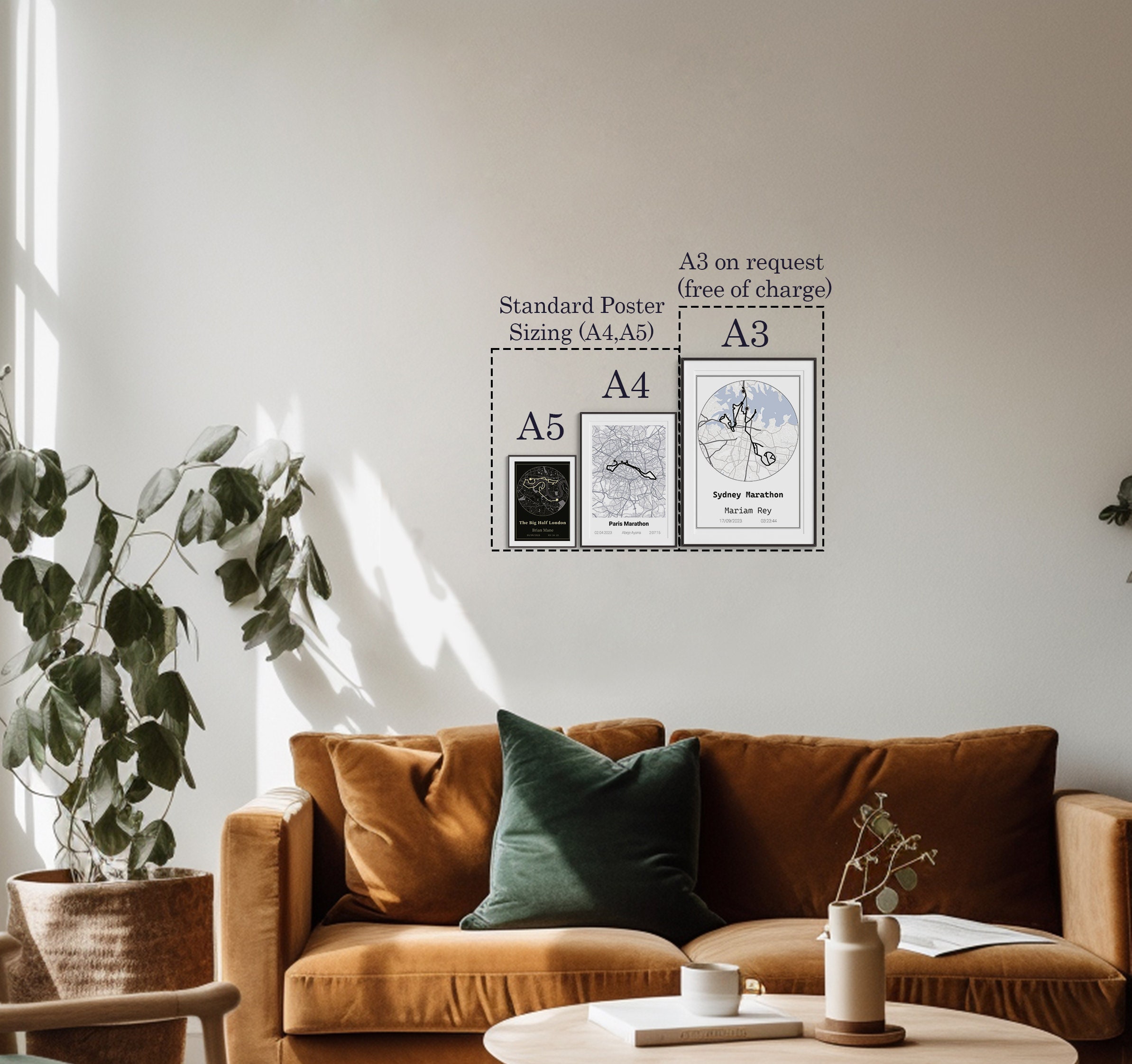 Personalized Any Run Map Poster Any Official or Any Tracked Run Custom ...