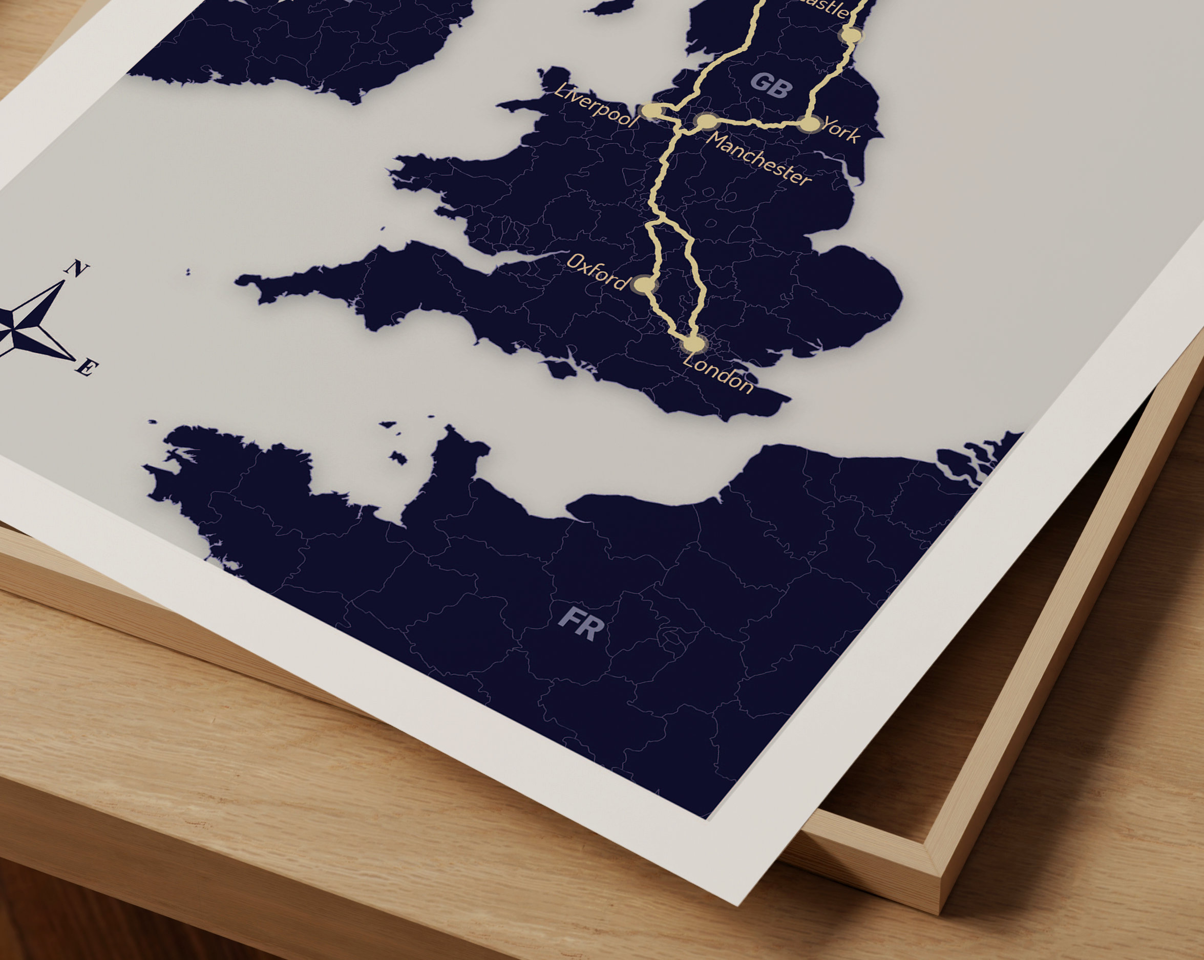 Personal Travel Map Adventure Road Trip Map Custom Travel Route Unique ...