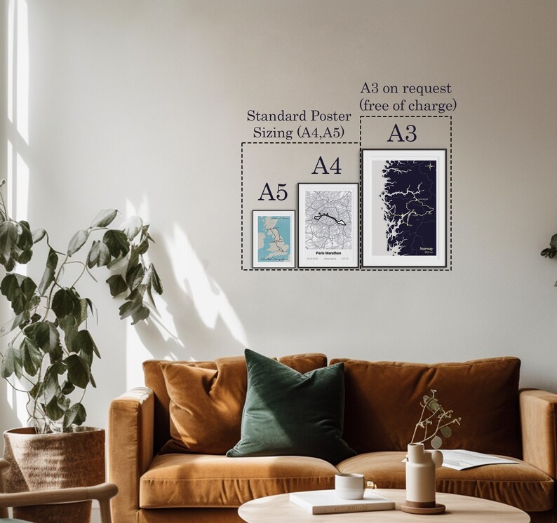 Personalized Any Run Map Poster Any Official or Any Tracked Run Custom ...