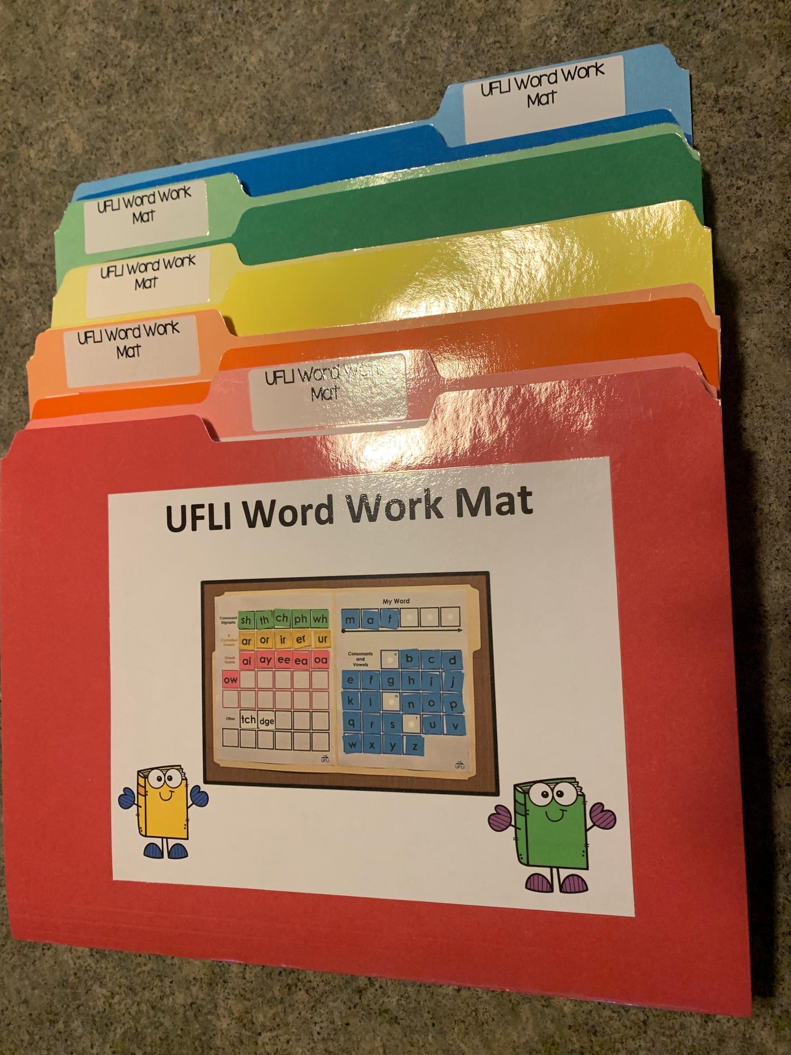 Pre-made Word Work Mat Aligned With UFLI- Extra Endings and Patterns ...