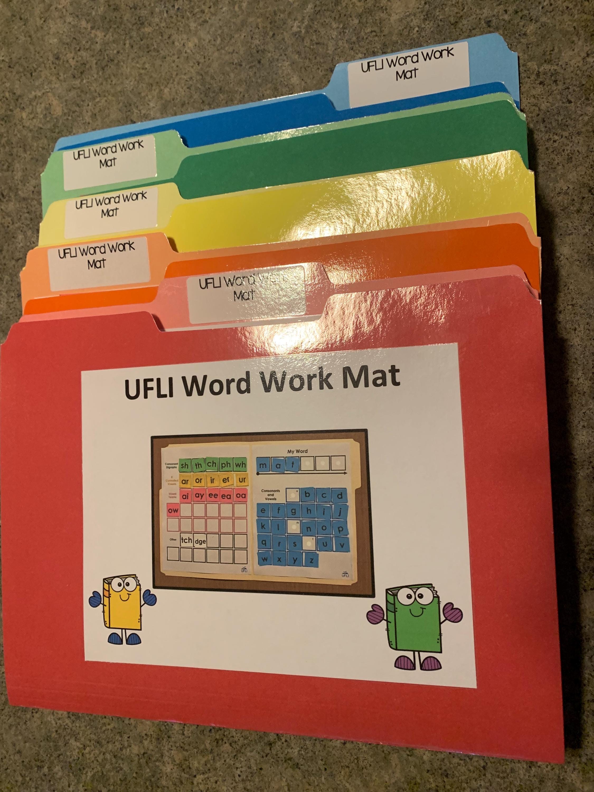 Pre-made Word Work Mat Aligned With UFLI- Extra Endings and Patterns ...
