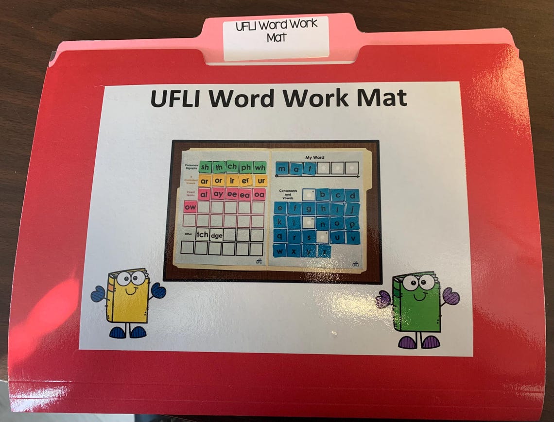 Pre-made Word Work Mat Aligned With UFLI- Extra Endings and Patterns ...
