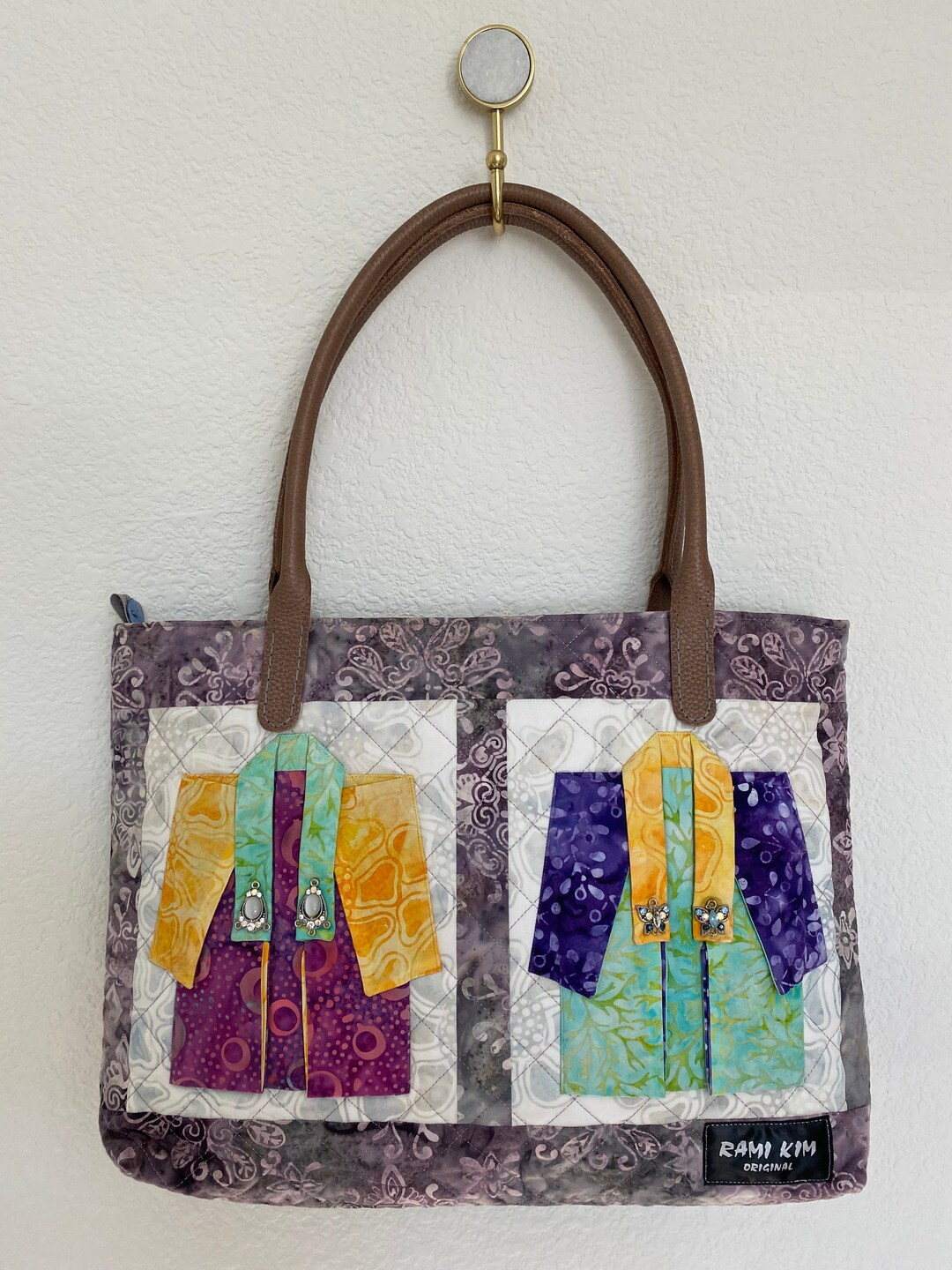 QUILTED BAG Folded Kimono Rami Kim Fascination One of a Kind Handmade ...