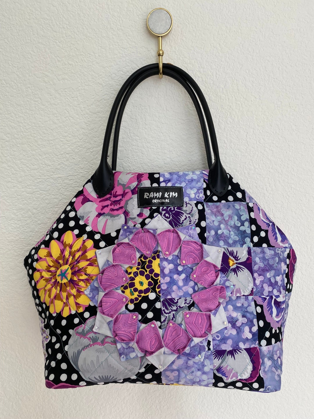 QUILTED BAG Floral Feast Rami Kim Fascination One of a Kind - Etsy