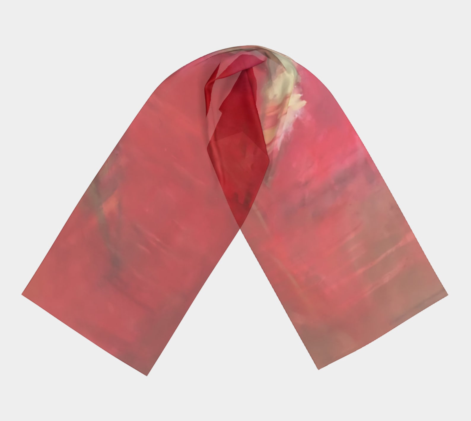 Long Red Neck Scarf/dark Red Head Scarf/luxurious Scarf/silky Scarf ...