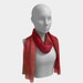 Long Red Neck Scarf/dark Red Head Scarf/luxurious Scarf/silky Scarf ...